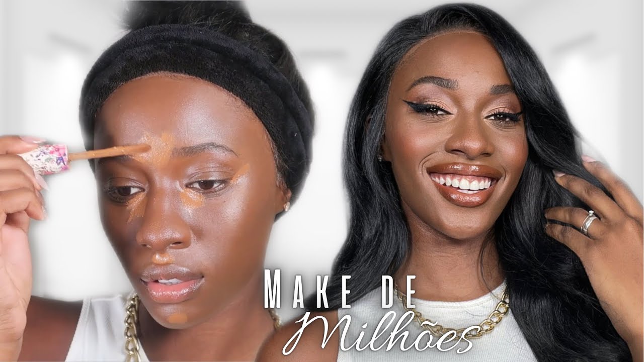 MAKE DE MILHÕES - minha make fácil do dia dia - YouTube