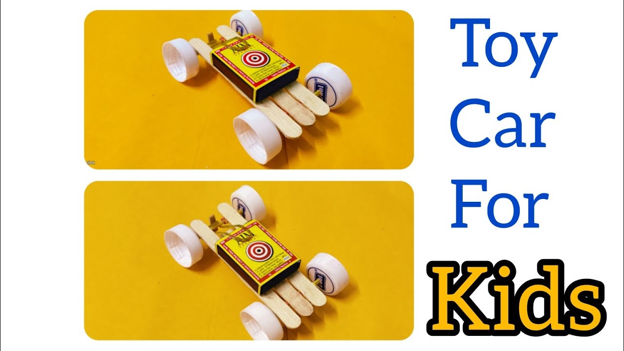 Handmade Toy Car for Kids | moving toy car with ice stick | Easy toy ...