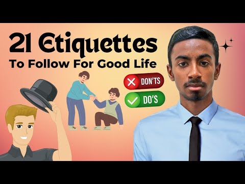 21 Etiquette Rules You Need to Follow in Your Daily Life🌟 - YouTube
