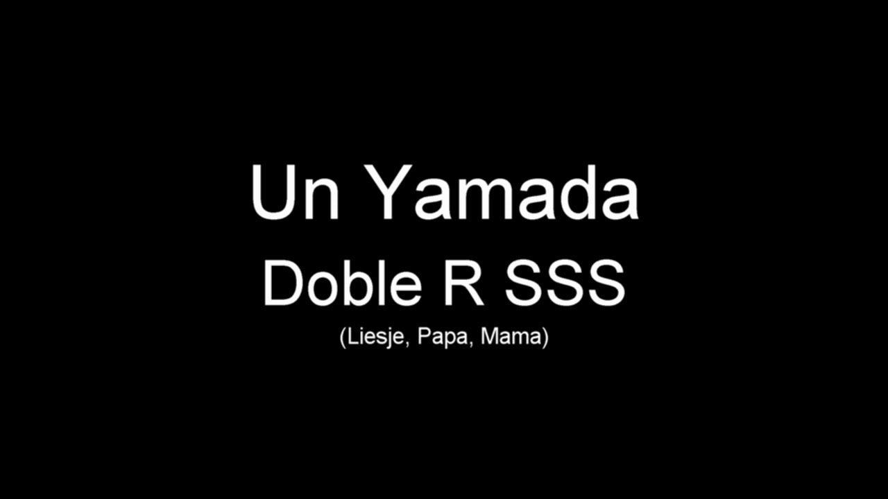 Un Yamada - Doble R SSS (1999) - YouTube