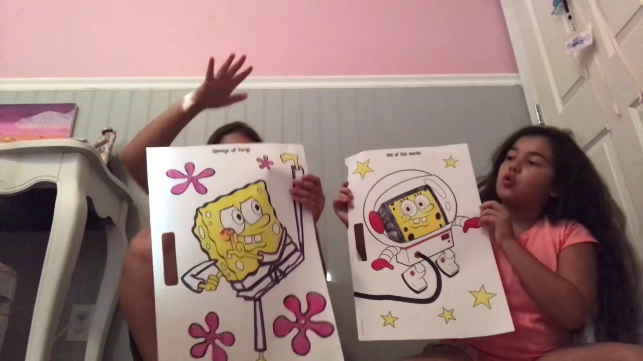 SPONGE BOB 3 MARKER CHALLENGE - YouTube