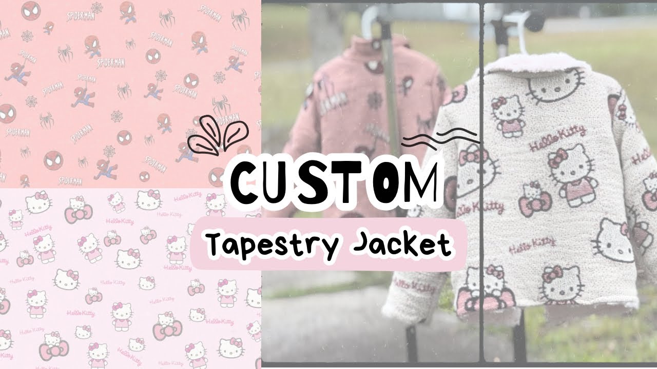 Custom Tapestry Jacket | Detailed | How To Video | Tapestry Sweater ...