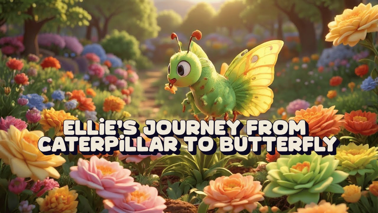 Ellie's Journey From Caterpillar to Butterfly | Virtue Tales - YouTube