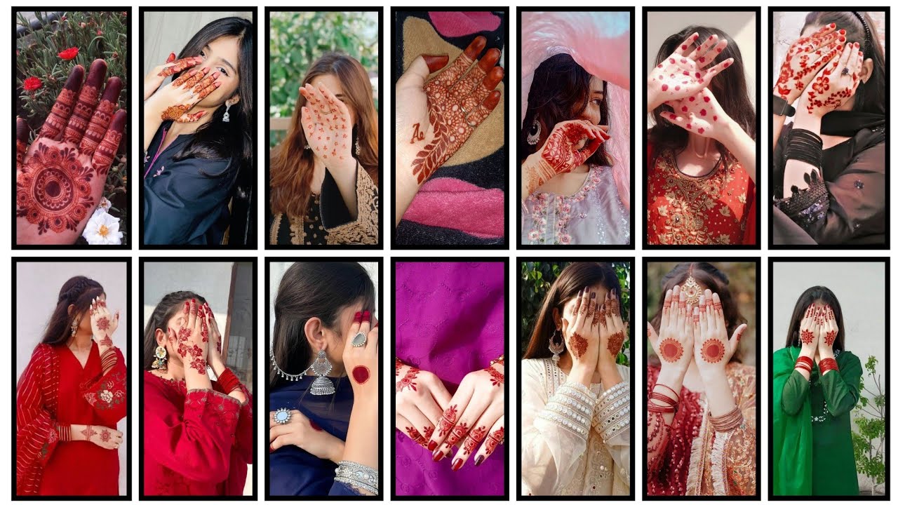 Girls Dps for eid special mehndi hand ️ ️ Hidden face girls dp ️ ♥️ ...