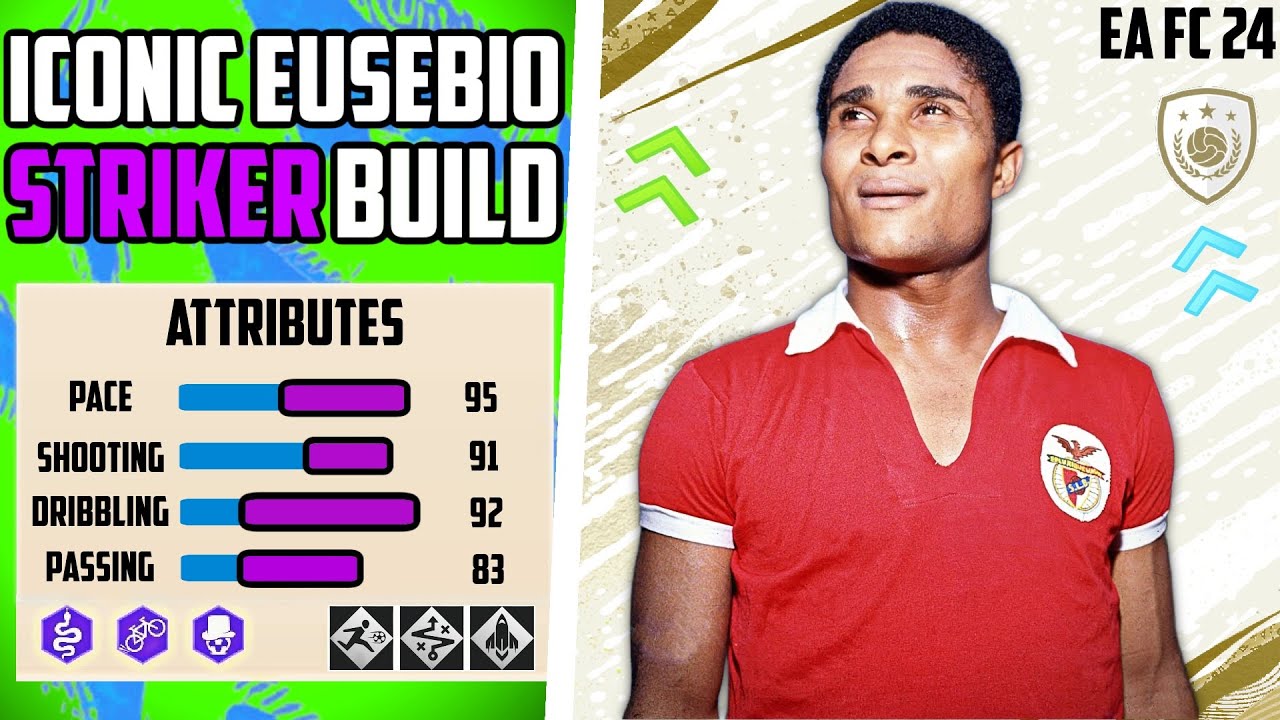 THE MOST *ICONIC* CLINICAL EUSEBIO STRIKER BUILD EA FC 24 Pro Clubs - YouTube