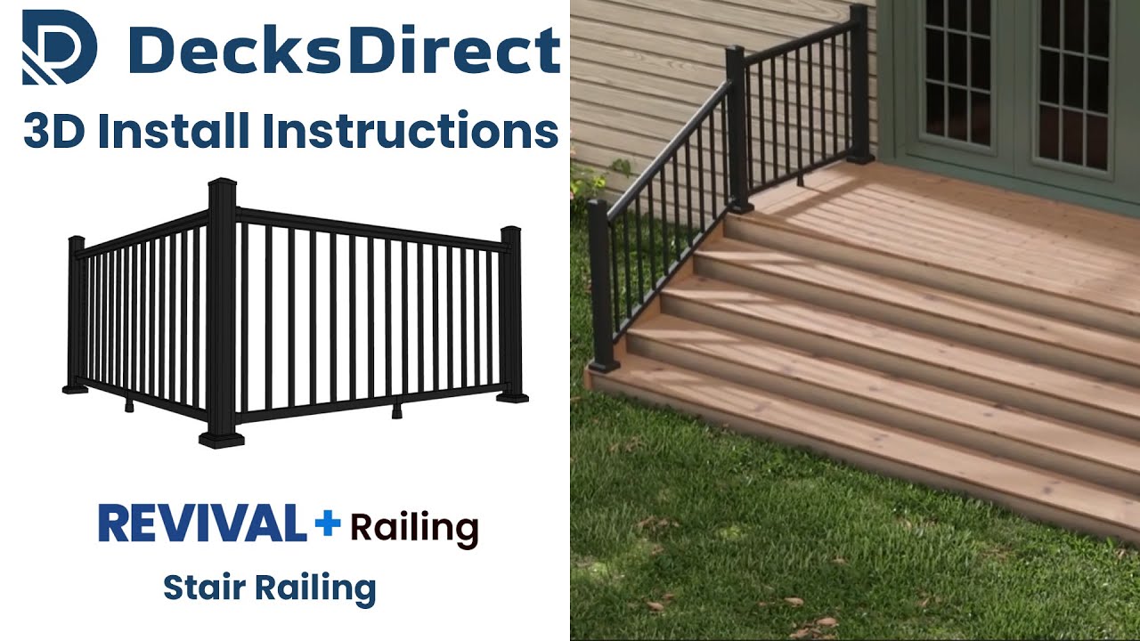 How to Install a Revival Plus Stair Railing | Installation Instructions ...