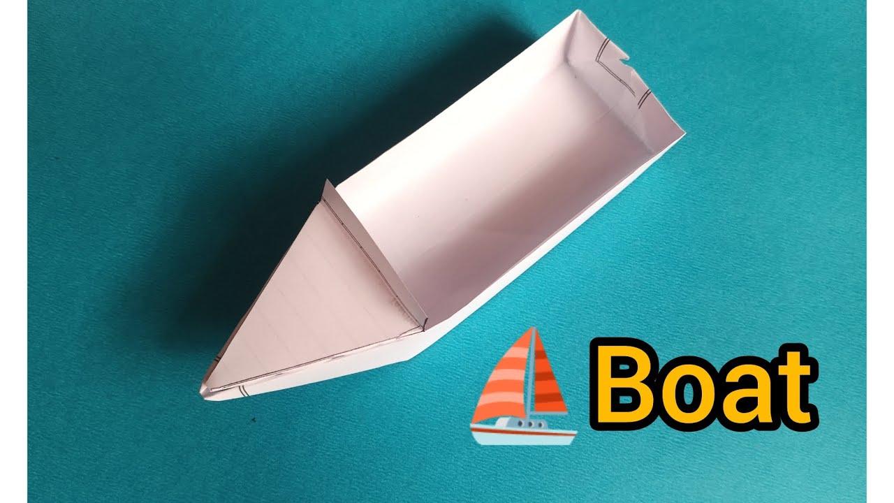 Make a FLOATING Paper Boat in Minutes! - YouTube