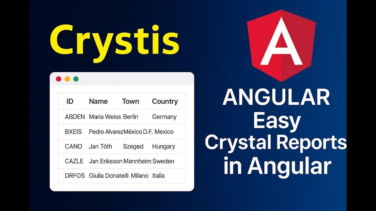 How to Integrate Crystal Reports into Angular Applications with Crystis - YouTube
