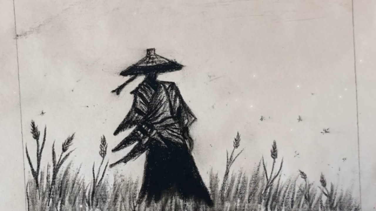 How to draw a samurai | landscape | easy pencil drawing for beginners ...