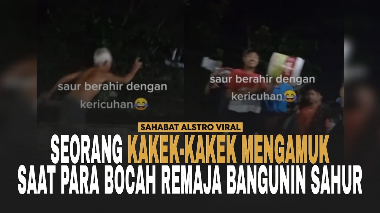 VIRAL SEORANG KAKEK-KAKEK Mengamuk dan Bubarin Anak-anak Remaja Yang ...