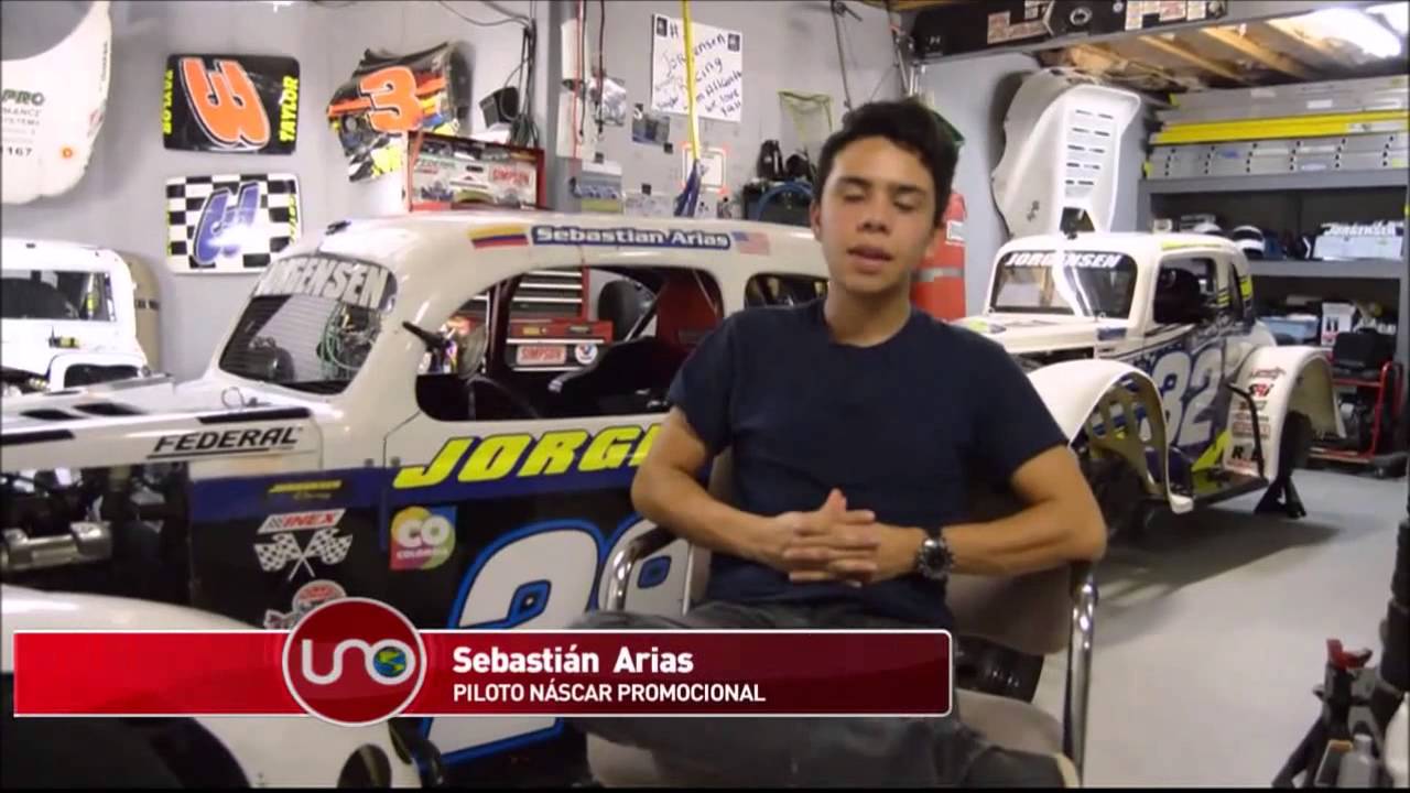 Sebastián Arias aspira a ser novato de la temporada Nascar - YouTube