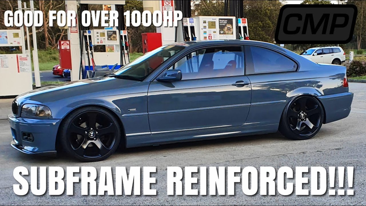 E46 BMW Subframe Reinforcements - CMP Auto Engineering - YouTube