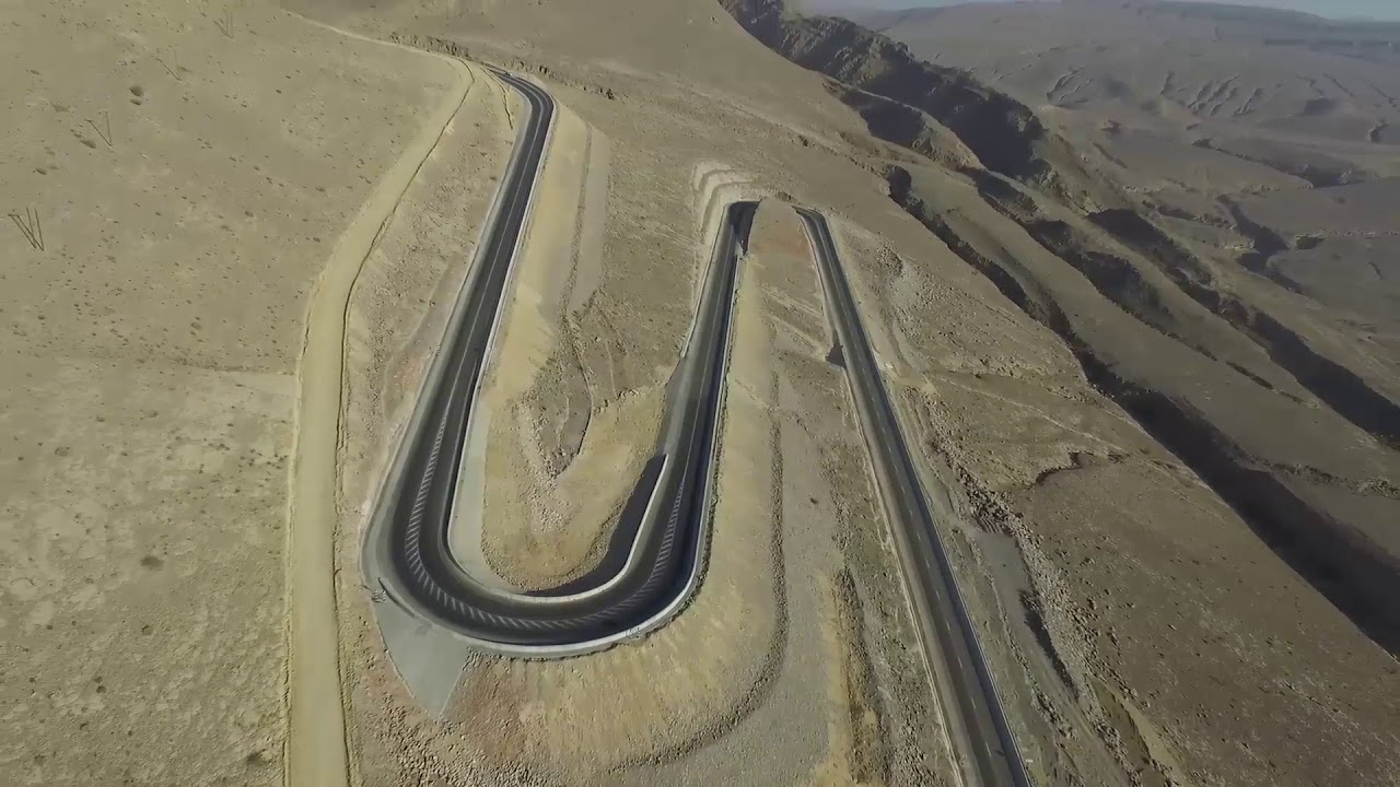 Drone capture Oman road projects finished 2016 - YouTube