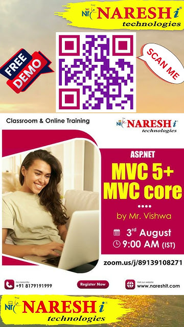 ASP . Net MVC 5 + MVC Core Classroom and Online Training. | NareshIT. #dotnet #aspdotnet #mvc5 ...