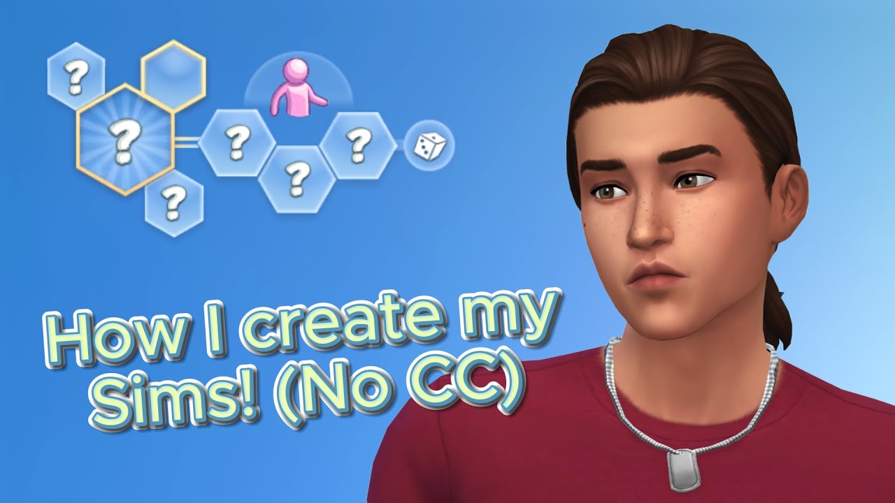 How I Create My Sims! | Creating A Base Game Sim in the Sims 4! | No CC ...