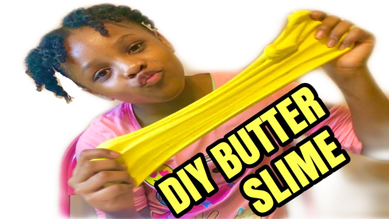 DIY butter slime with clay - YouTube