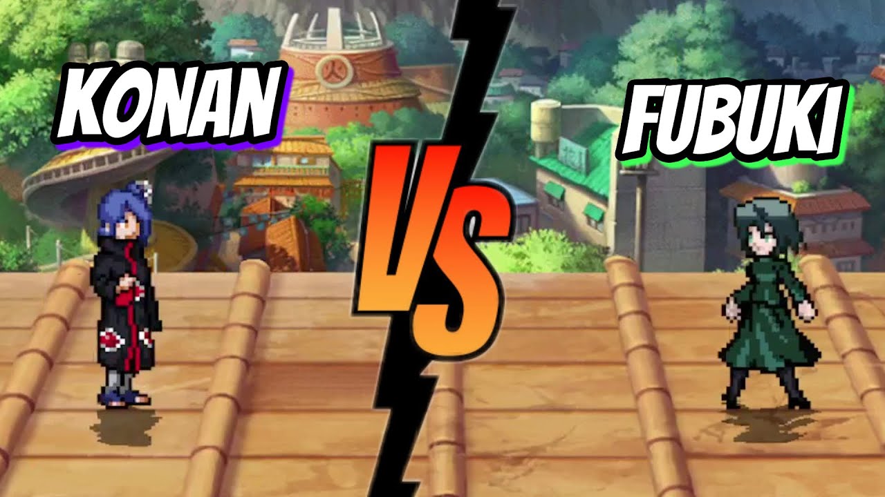 Konan Vs Fubuki one punch man x naruto fights / mugen - YouTube