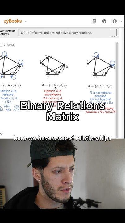 Binary Relations Matrix - YouTube