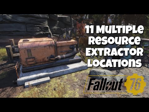 Fallout 76 - 11 Multiple Resource Extractor Locations For C.A.M.P. # ...