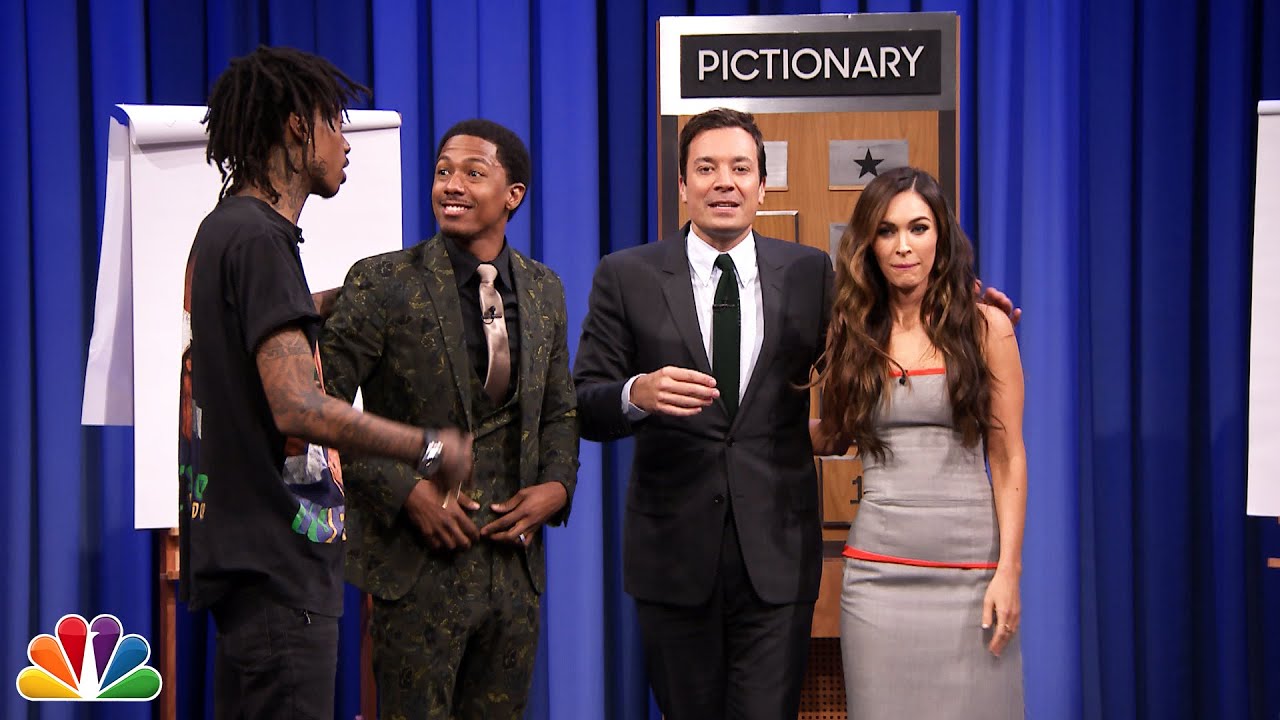 Pictionary with Megan Fox, Nick Cannon and Wiz Khalifa – Part 2 - YouTube