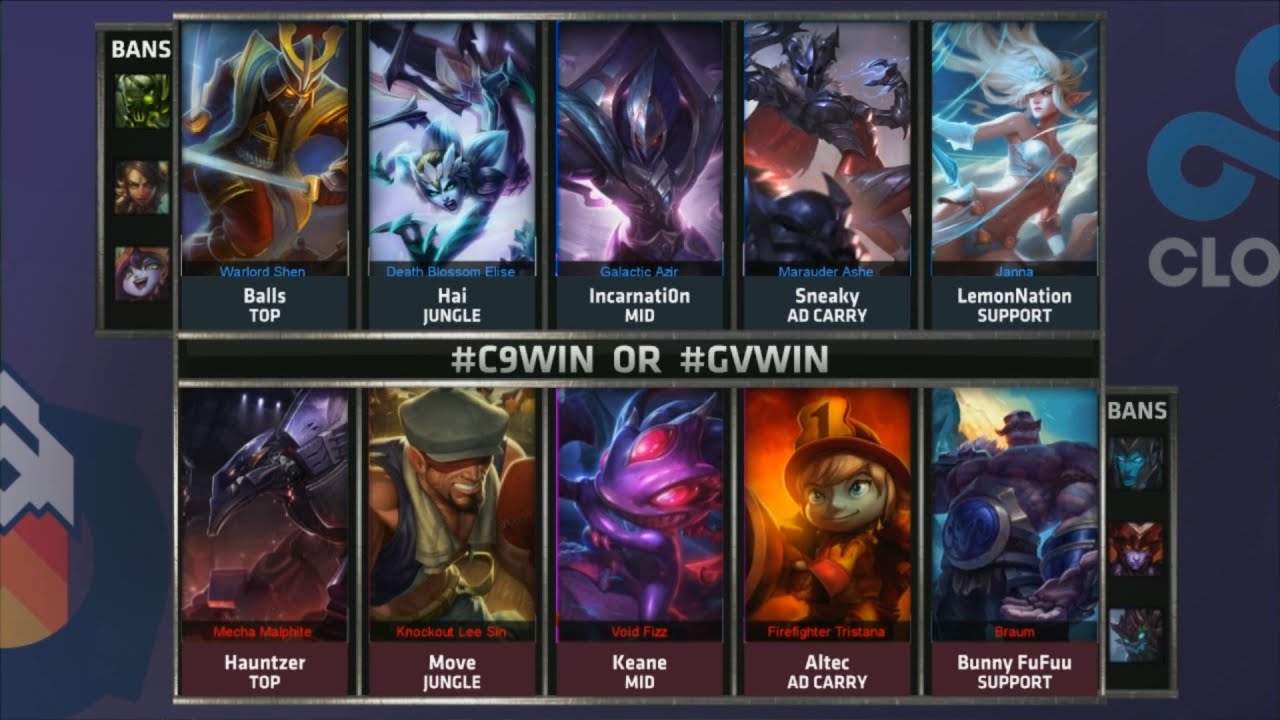 C9 vs GV Game 5 Highlights - CLOUD 9 vs GRAVITY - QUARTERFINALS NA LCS ...