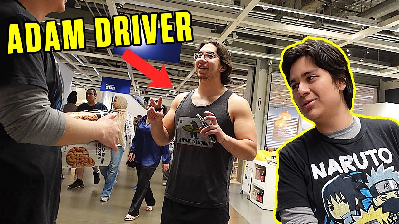 WE MET ADAM DRIVER AT IKEA - YouTube