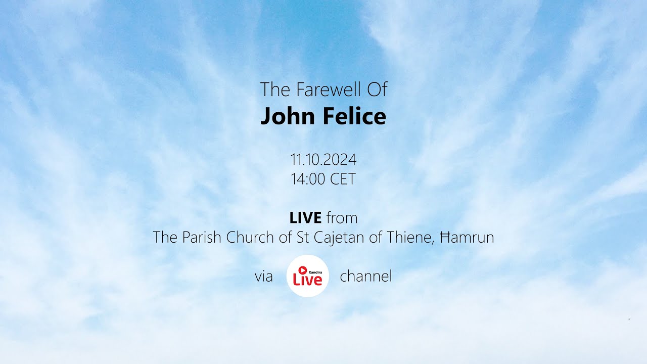 The Farewell of John Felice - YouTube