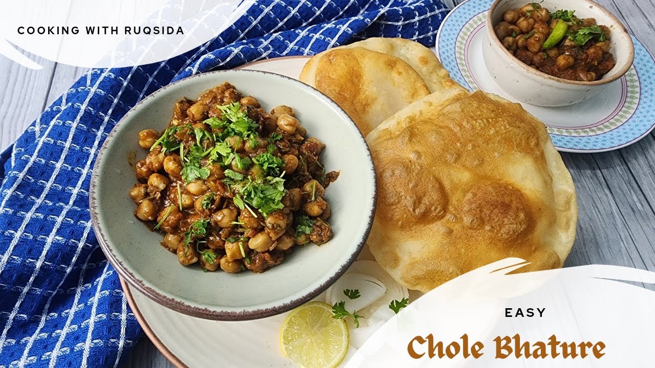 Chole Bhature Recipe| How to make chole Bhature| @CookingwithRuqsida ...