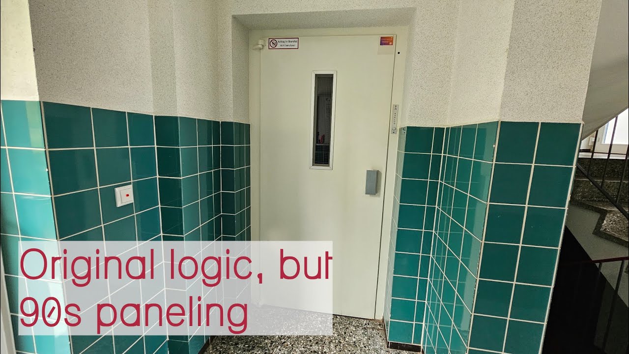 1972 R. Stahl elevator (90s paneling) - Pinneberg, Germany - YouTube