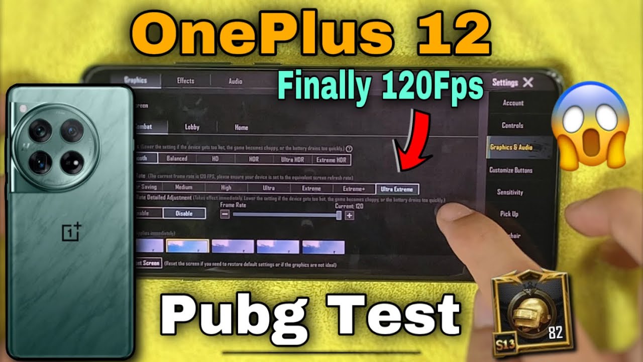 OnePlus 12 Pubg Test 2024 | 120Fps !!🔥😍 | SnapDragon 8 Gen 3 - YouTube