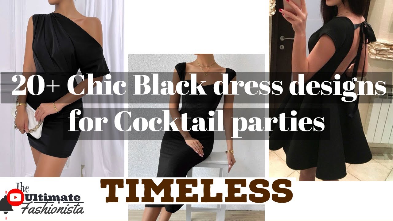 20+ Most Elegant Cocktail black dresses for beautiful women |Black ...