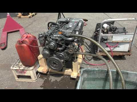 No.4041 ヤンマー 4JH3-DT 115PS(2.58) Yanmar 【Used Marine Diesel Engine Amakusa Marina】 - YouTube