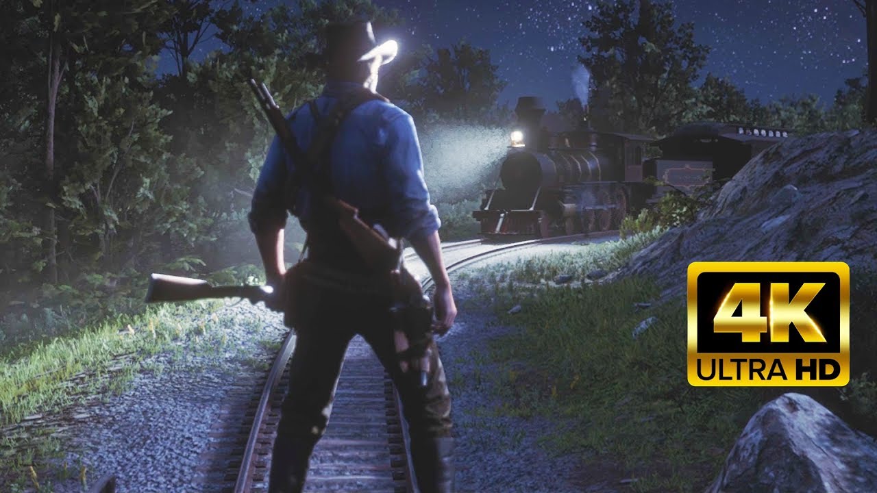 Midnight Train Robbery Red Dead Redemption 2 Realistic Graphics [4K PC ...