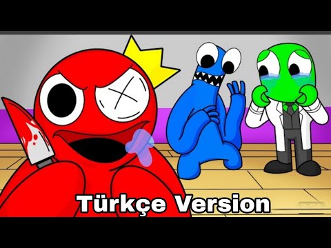 RAINBOW FRIENDS AMA RENK TAKASI!? (ANİMASYON - TÜRKÇE) Rainbow Friends Hikayesi Animation