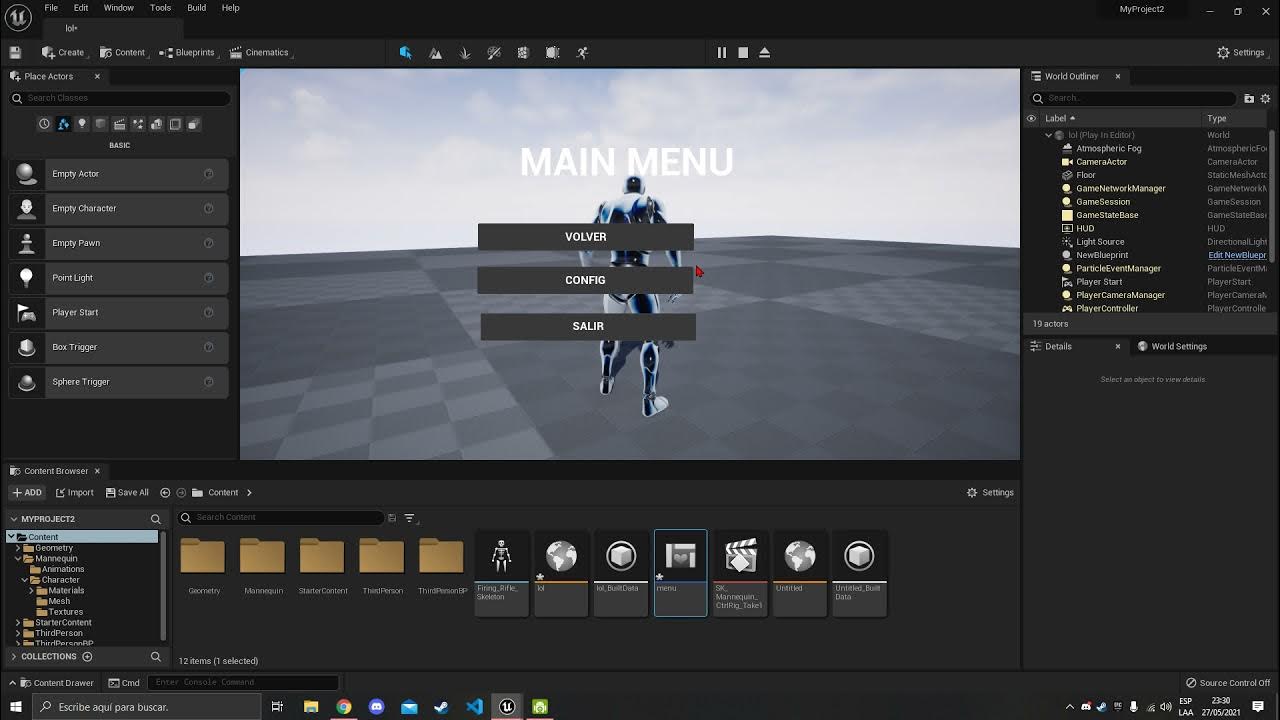 Menu Pausa En Unreal Engine 5 Tutorial En Español - YouTube