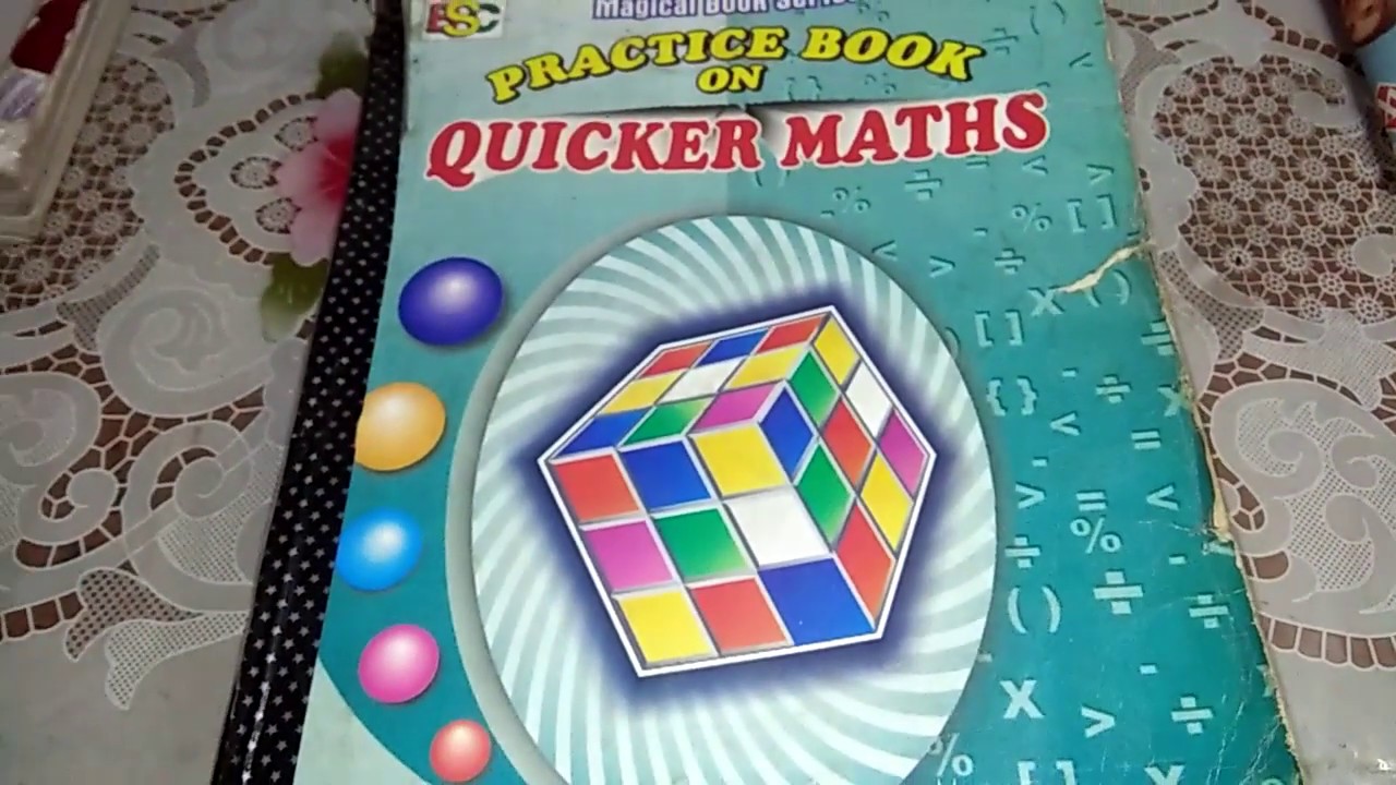 Practice Book of Quicker Maths - YouTube