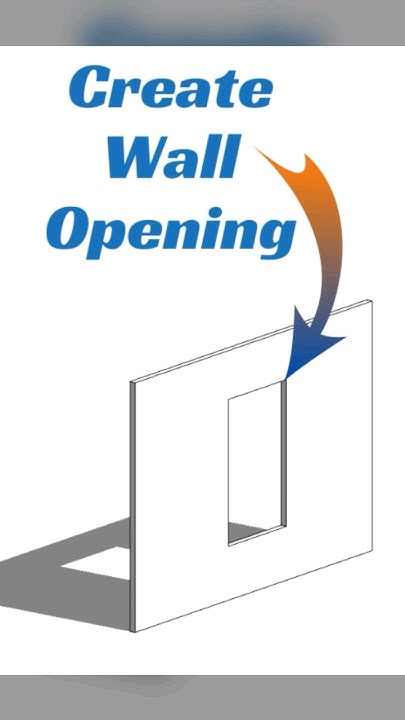 Create Wall Opening in Revit #shorts #revit #architecture #tutorial - YouTube