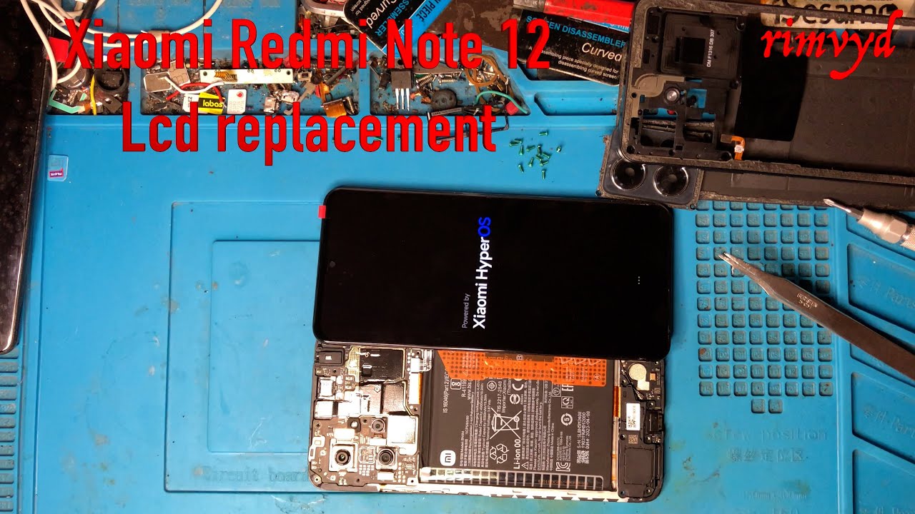 Xiaomi Redmi Note 12 ,how to disassembly ,display replacement - YouTube