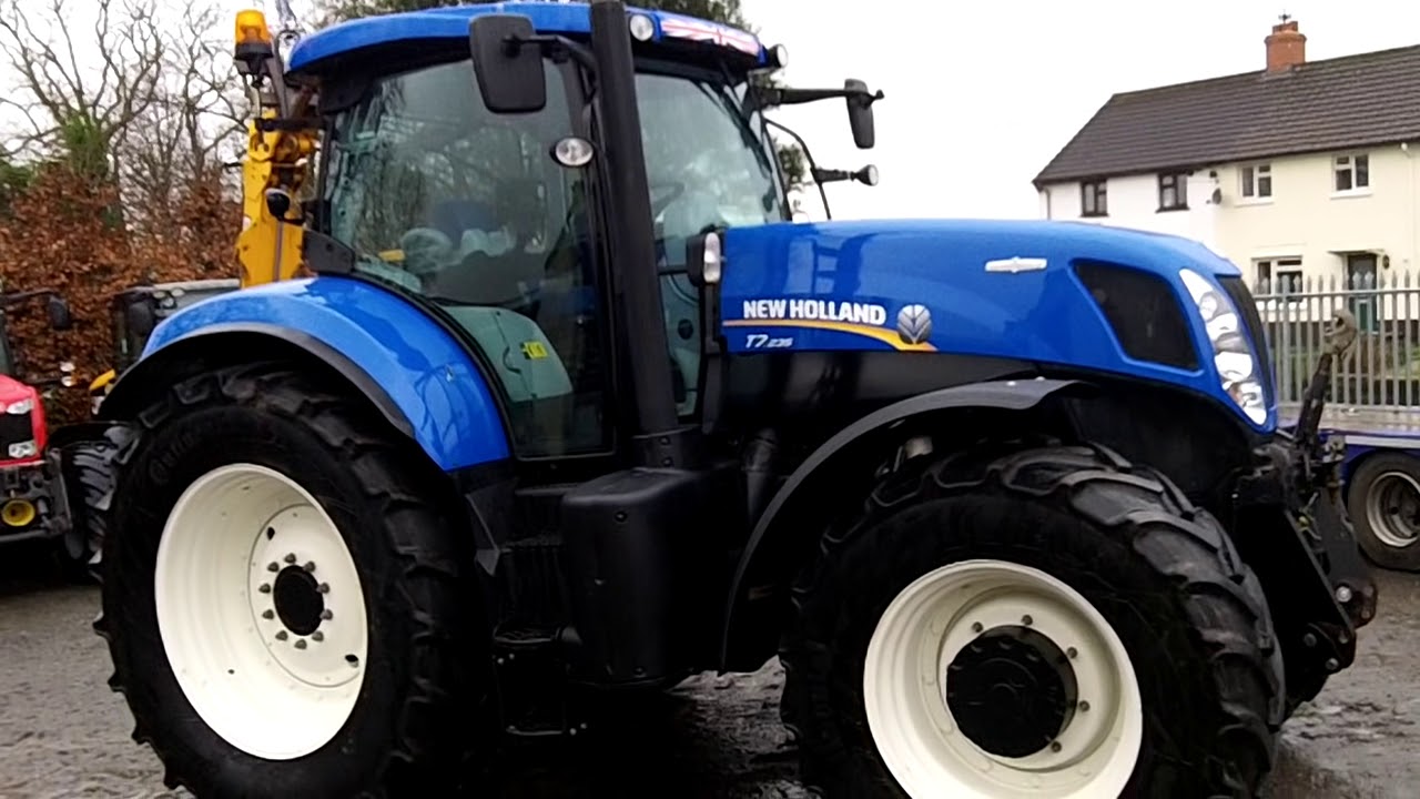 New Holland T7.235 Autocommand 50KPH c/w Front Linkage & PTO - YouTube