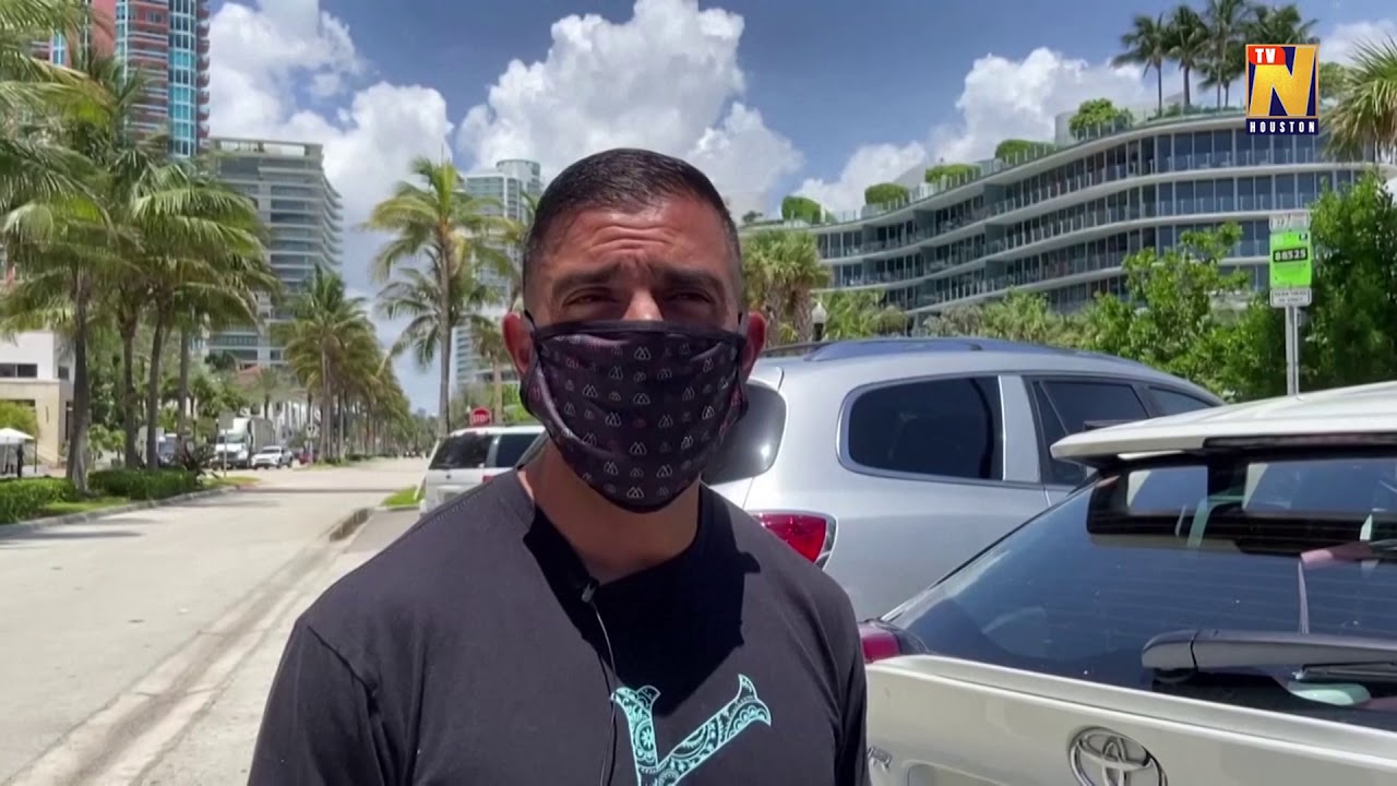 Miami Beach mostly deserted amid surge in new COVID-19 cases - YouTube