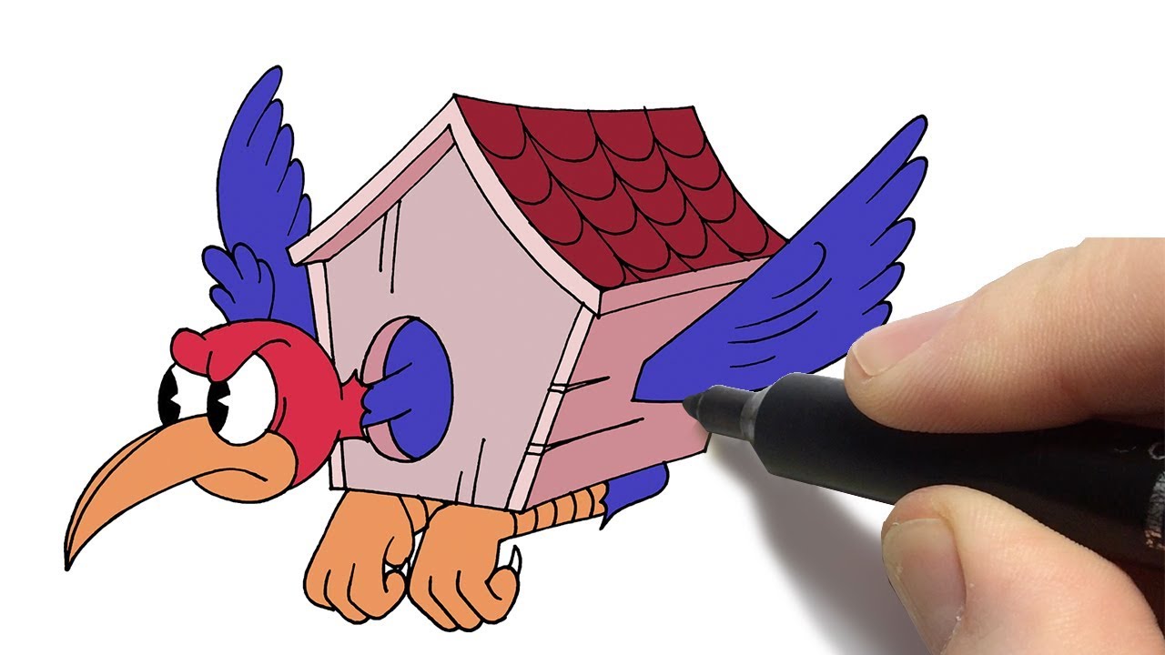 How to Draw Wally Warbles from Cuphead Step by Step - YouTube