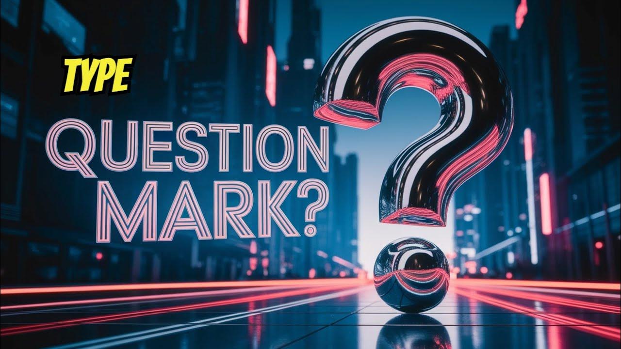 How To Type Question Mark with your keyboard | Write Question Mark On Keyboard - YouTube