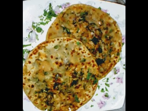Onion + Coriander Paratha | Pyaaz + Dhaniya Paratha  By Kanchan Arora In Hindi