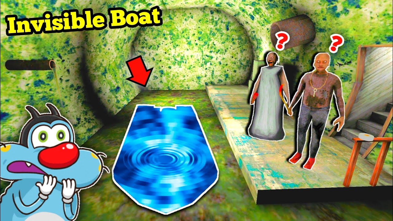 😱 Secret Invisible Boat in Granny Chapter Two With Oggy and Jack - YouTube