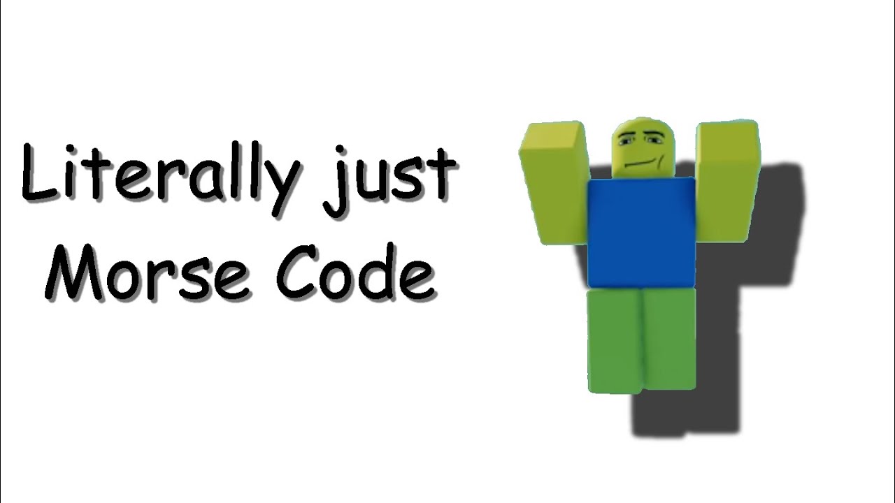 How to use ROBLOX Morse Code - YouTube