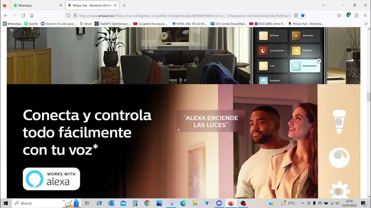 Philip Hue. Prof. Ingeniero Informático Eduardo Rojo Sánchez - YouTube
