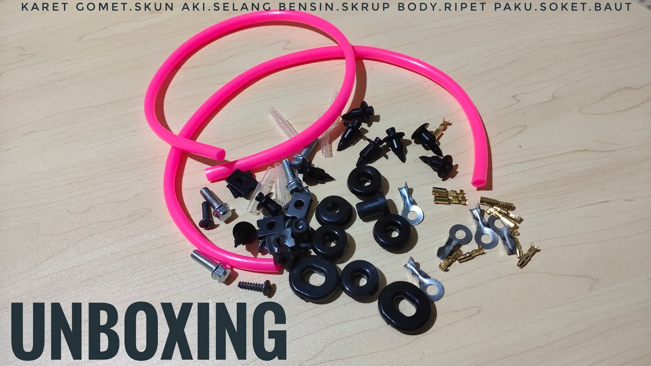 Unboxing Karet Gomet,Seal,Baut,Mur,Soket,Ripet,Skrup,sekun,selang - YouTube