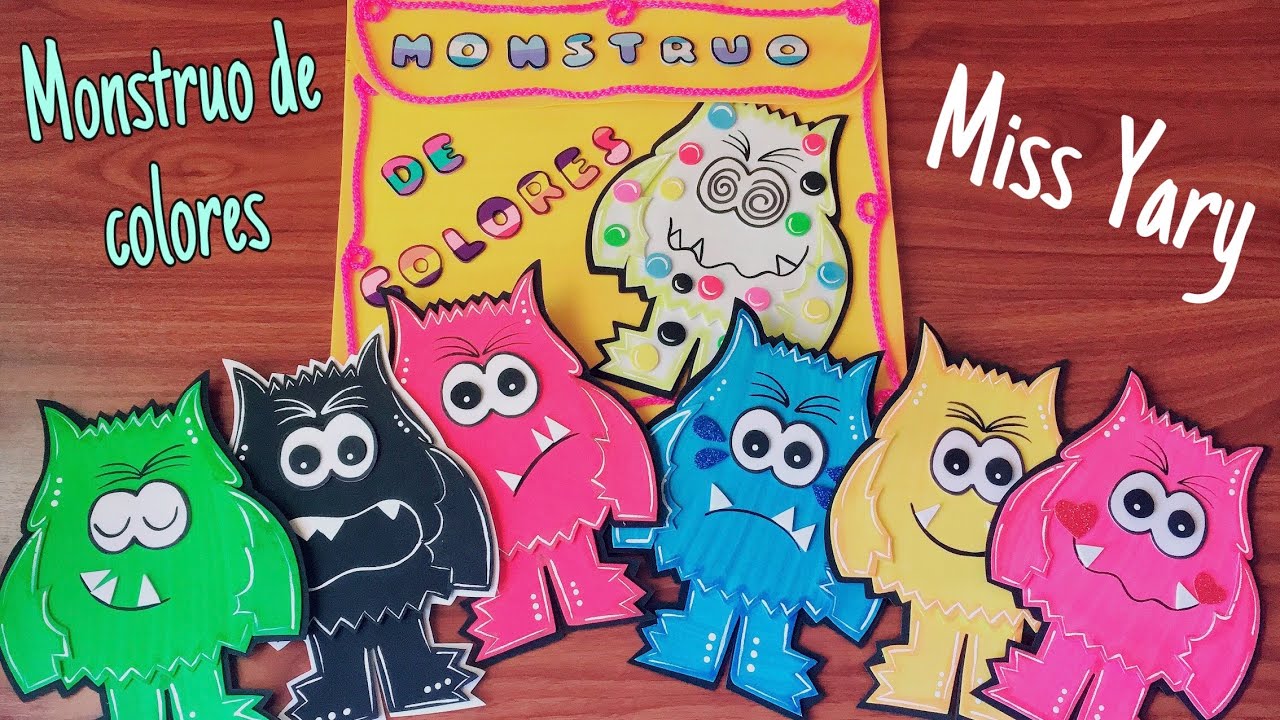 RECURSO PEDAGÓGICO: EL MONSTRUO DE COLORES, CON PORTAFOLIO VIAJERO ...