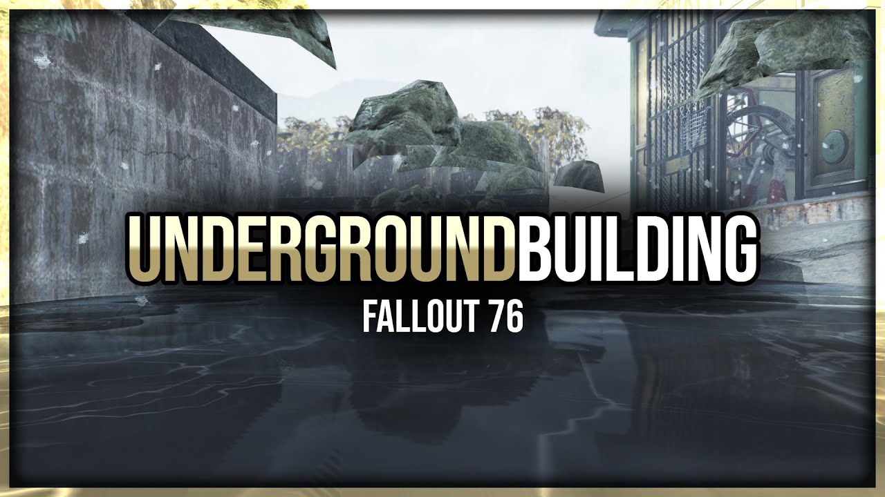 Fallout 76 - Underground (Mesh) Building - YouTube