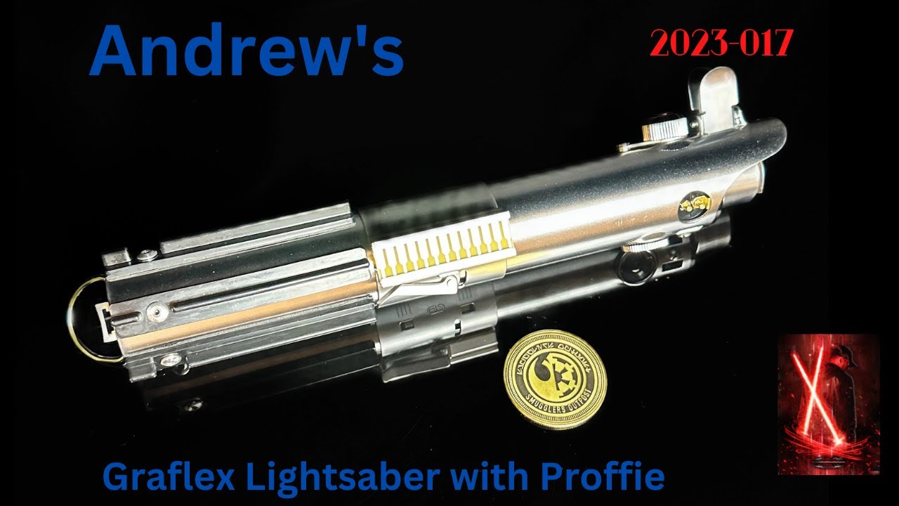 Andrew's "89 Sabers" Luke Skywalker Graflex Neopixel Lightsaber with ...